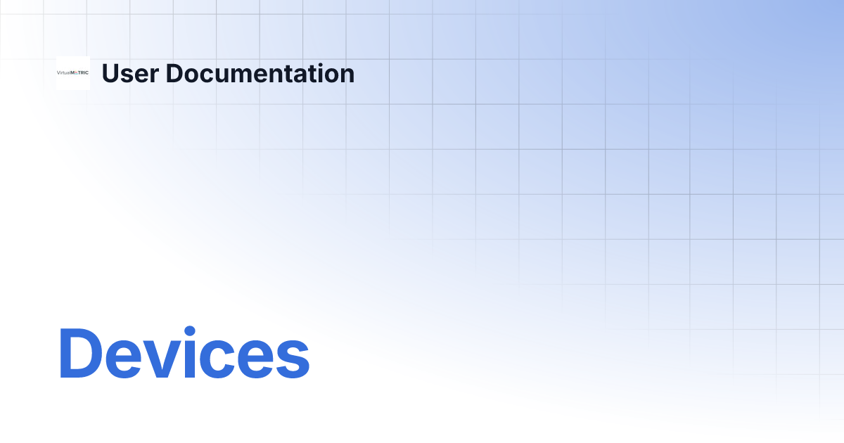 Devices | User Documentation